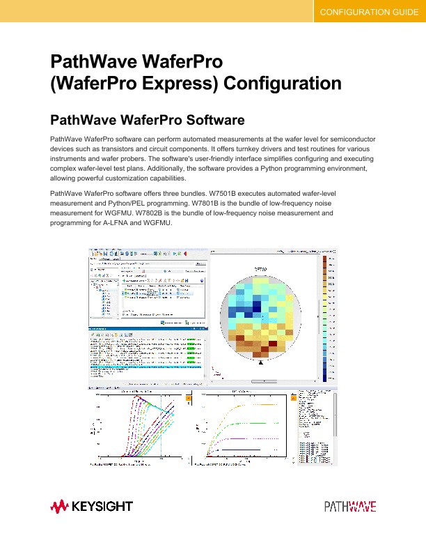 PathWave WaferPro (WaferPro Express) Configuration PDF Asset Page | Keysight